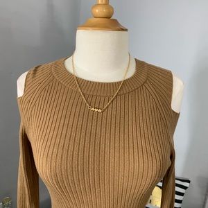 Honey Punch | Dresses | Honey Punch Cold Shoulder Sweater Dress Size S ...